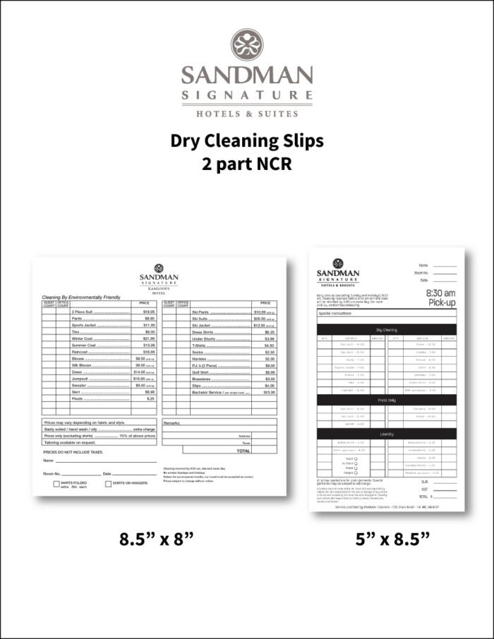 Signature Dry Cleaning Slips – Metro Printers
